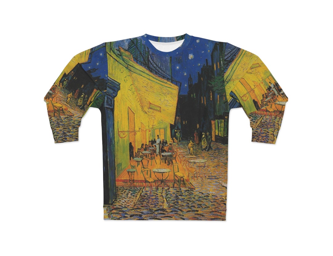 Van Gogh Sweater Cafe Terrace at Night, Van Gogh Sweatshirt, Funky ...