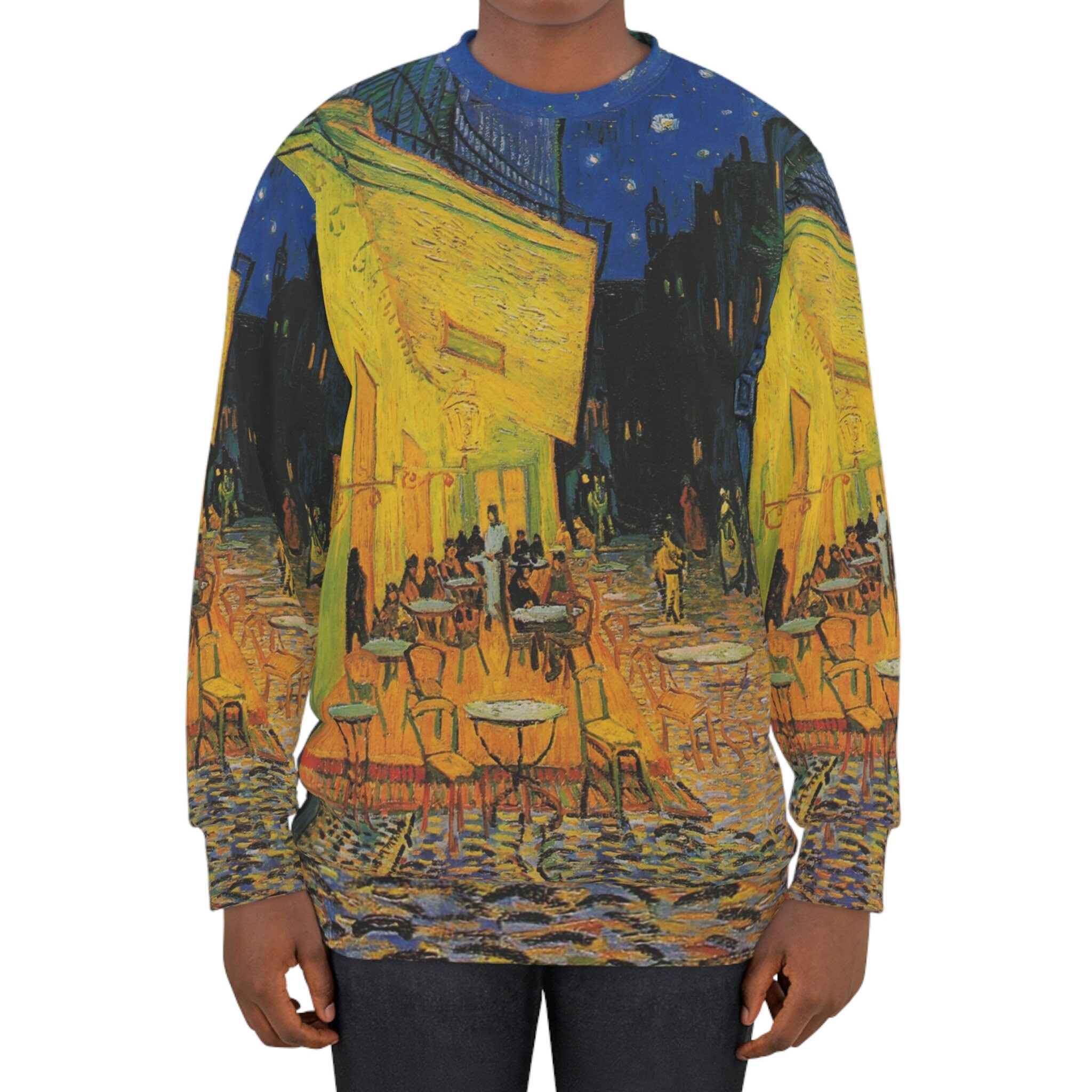Van Gogh Sweater Cafe Terrace at Night Van Gogh Sweatshirt - Etsy