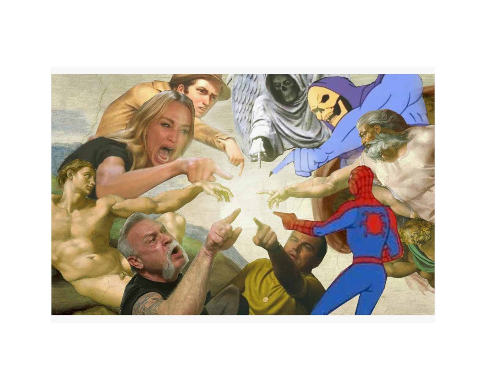 People Pointing Meme Poster - Etsy