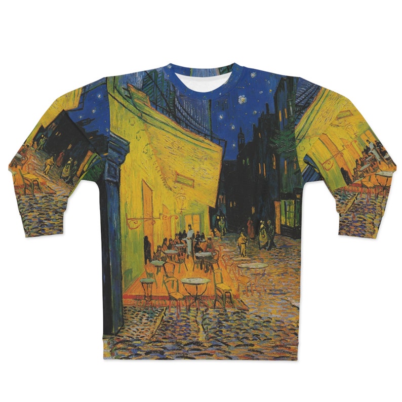 Van Gogh Sweater Cafe Terrace at Night, Van Gogh Sweatshirt, Funky ...