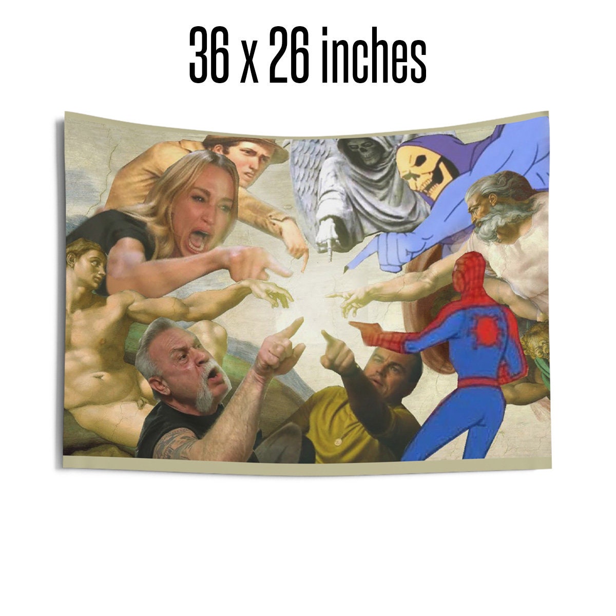 People Pointing Unhinged Meme Tapestry - Etsy