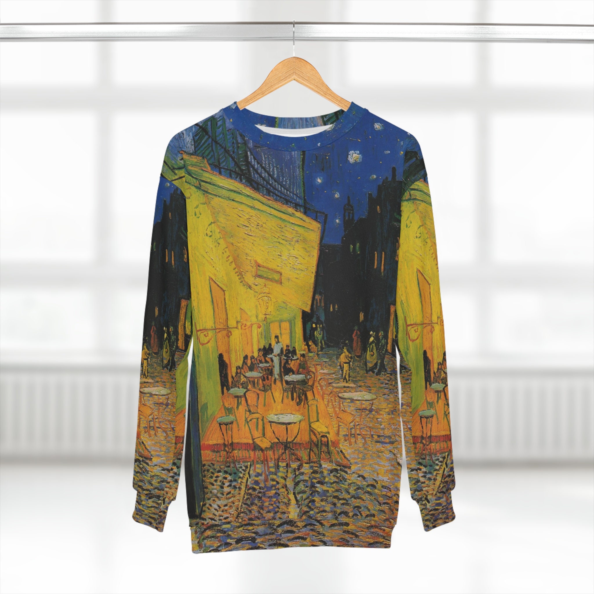 Van Gogh Sweater Cafe Terrace at Night, Van Gogh Sweatshirt, Funky ...