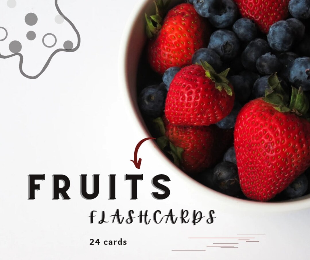 Fruit Recognition Flashcards - Etsy