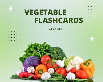 28 Vegetable Flashcards Printable, Educational Resource, Child ...