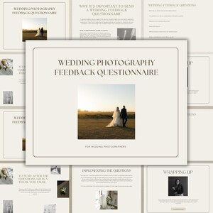 Wedding Photography Client Feedback Questionnaire (copy & Paste) - Etsy