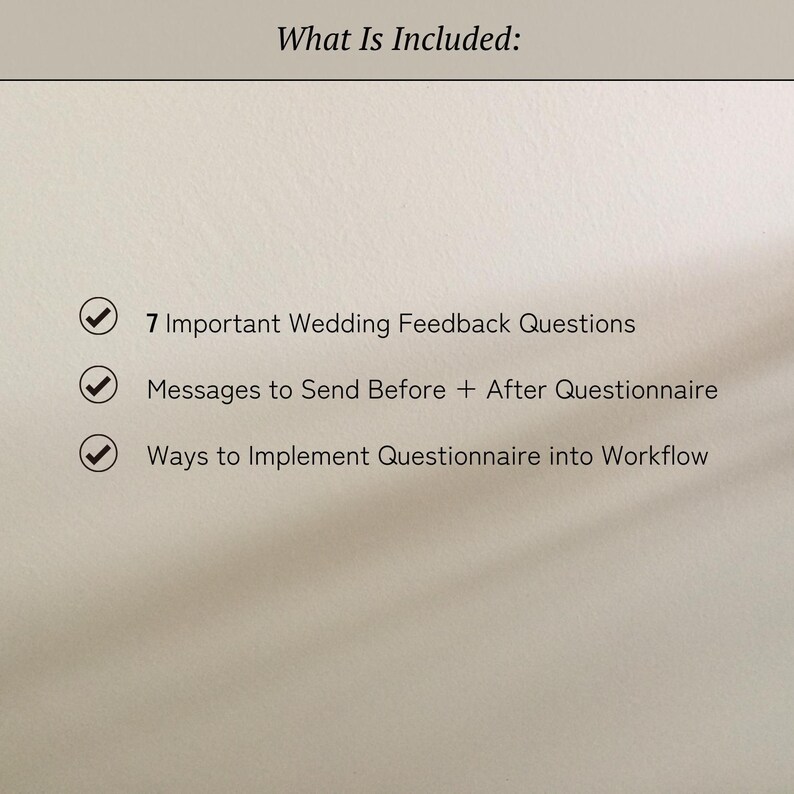 Wedding Photography Client Feedback Questionnaire (copy & Paste) - Etsy
