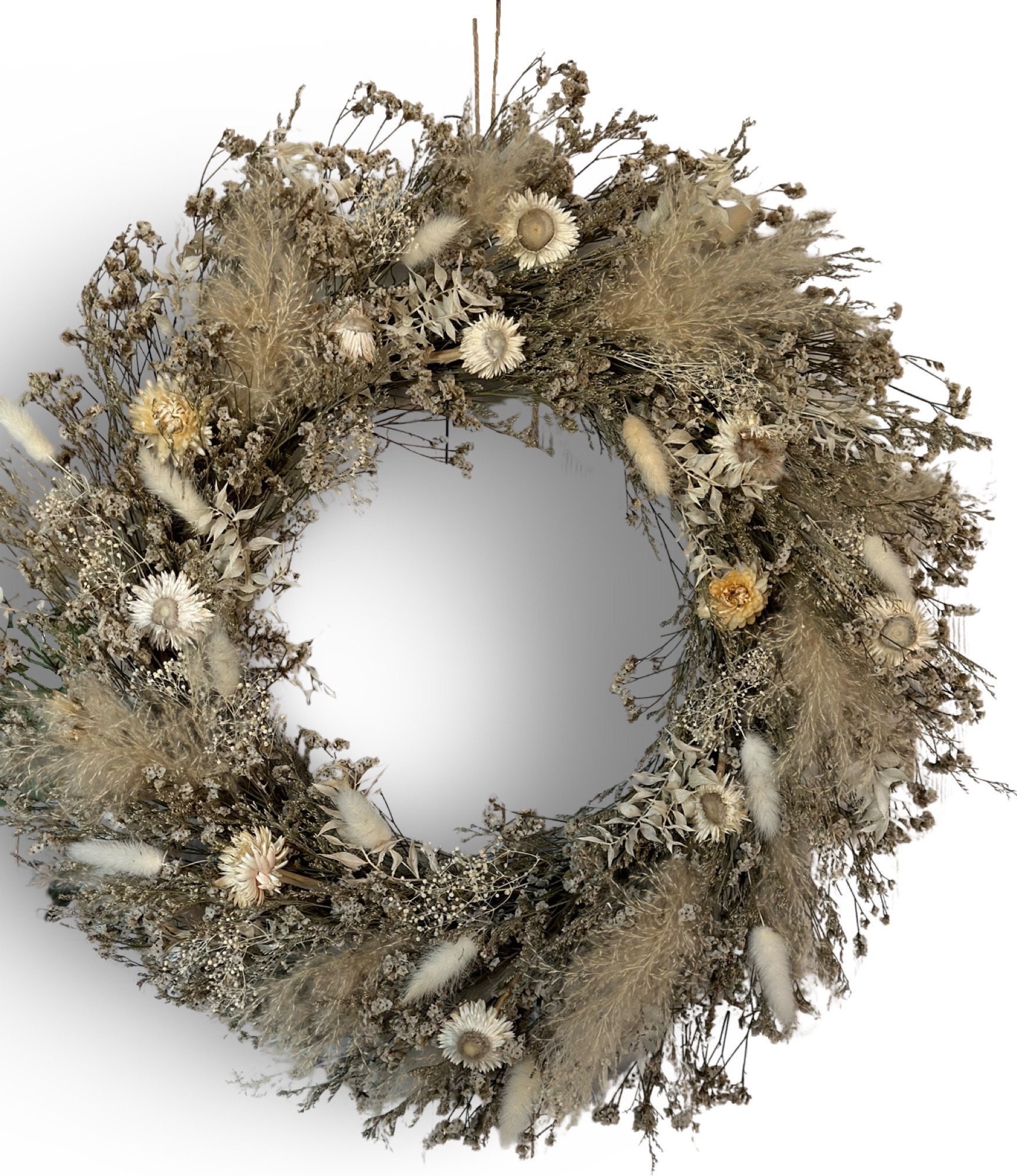 Lu Home the Earthy Floral Wildflower Wreath 22 Natural Wreath, Handmade ...