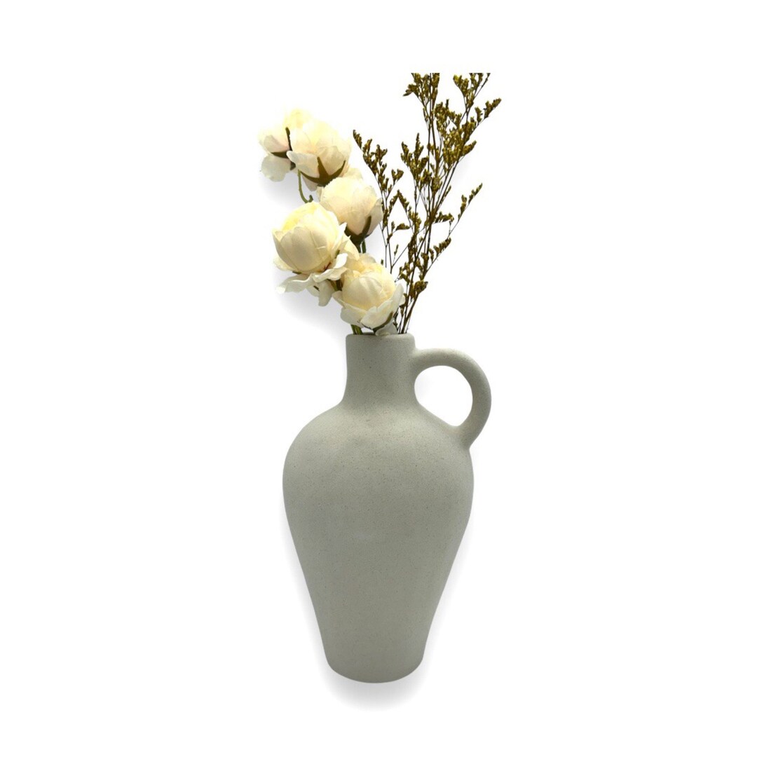 Lu Home Cottagecore Bundle Dry Floral Arrangement and Vase (2 Vase ...