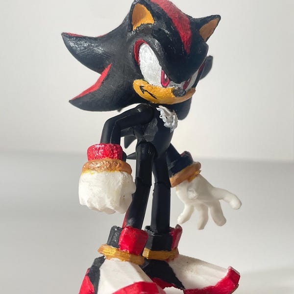 Shadow the Hedgehog Shoes - Etsy