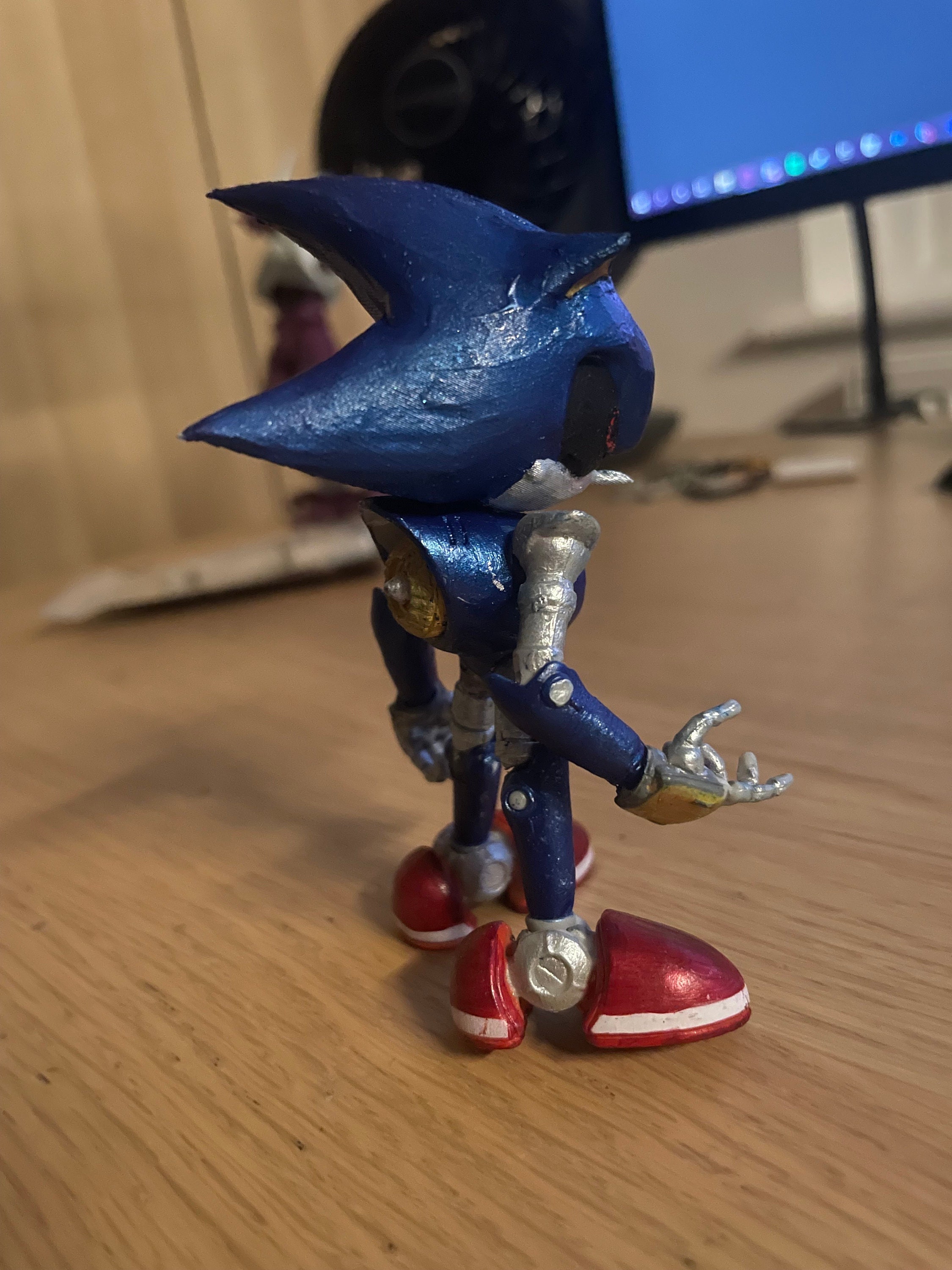 Sonic the Hedgehog Custom 3D Printed Jakks Pacific Metal Sonic Inspired ...