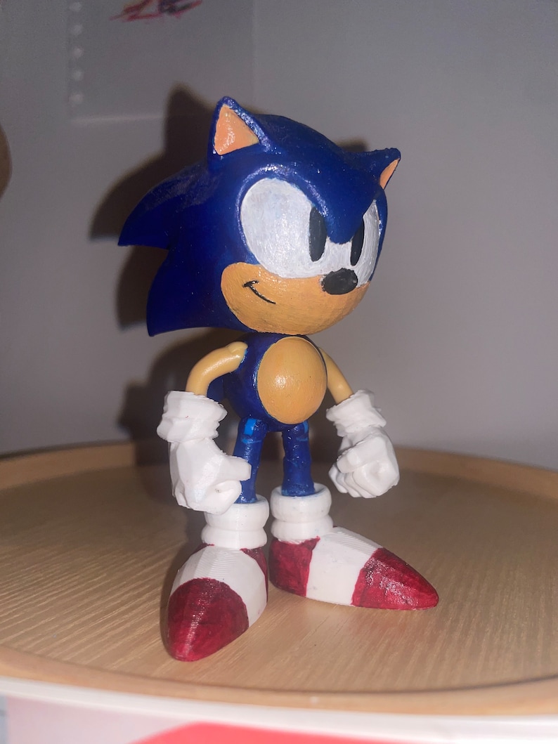 Sonic the Hedgehog Custom 3D Printed Jakks Pacific Classic Sonic ...