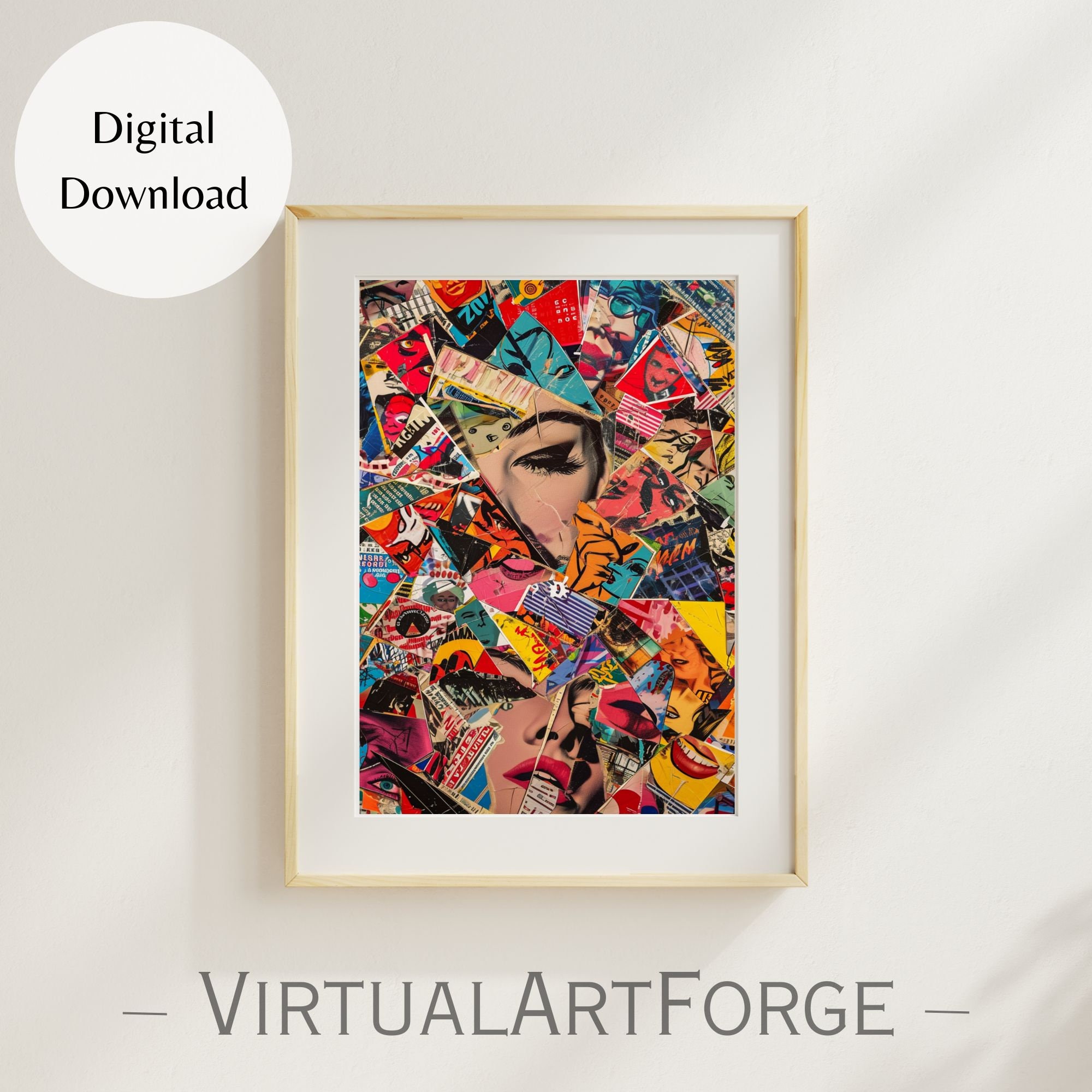 Retro Pop Art Bundle, Pop Art Print, Retro Wall Art, Vintage Pop Art ...