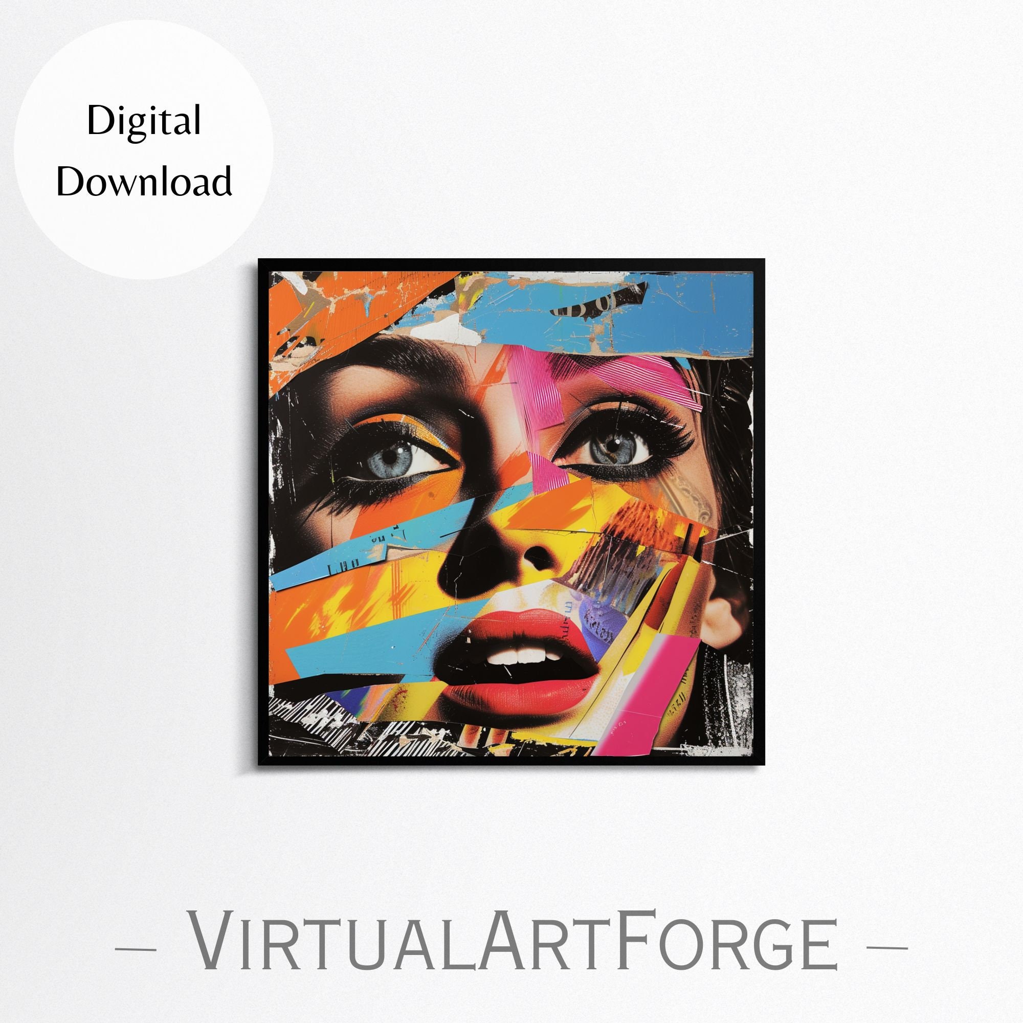 Retro Pop Art Bundle, Pop Art Print, Retro Wall Art, Vintage Pop Art ...