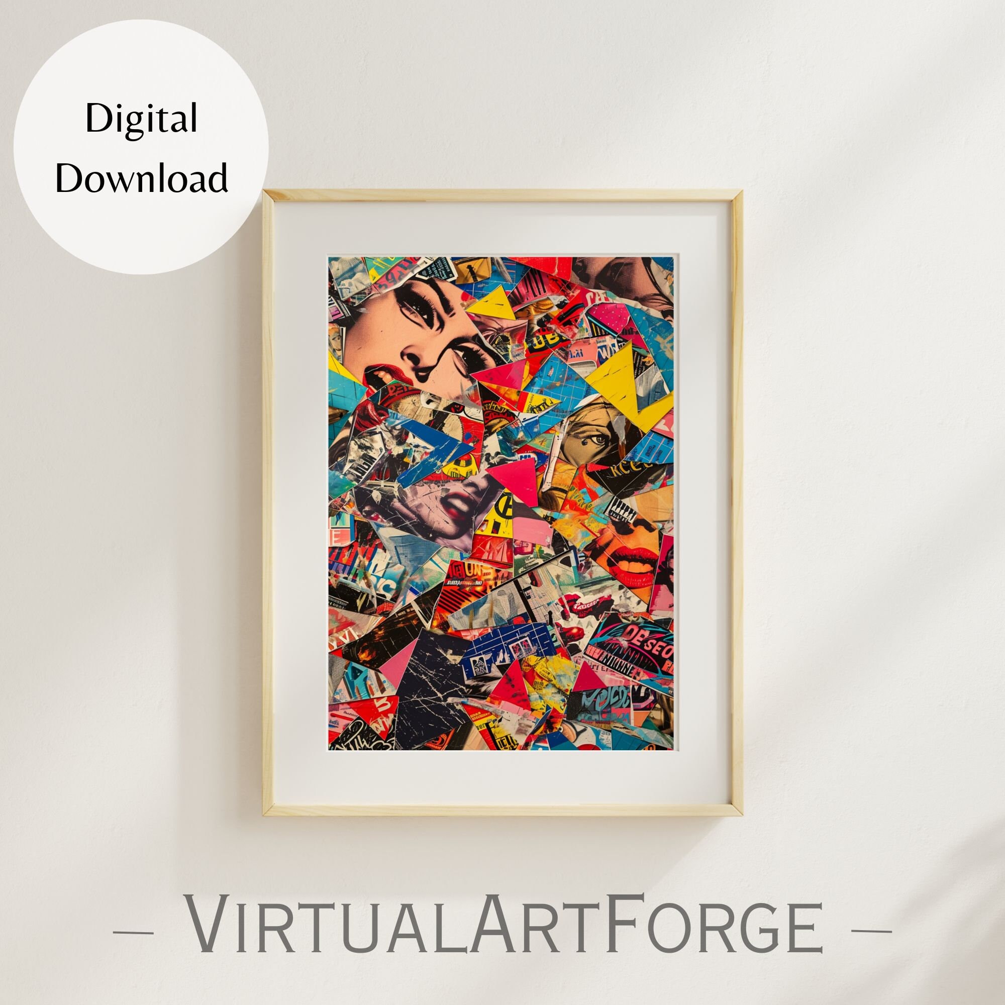 Retro Pop Art Bundle, Pop Art Print, Retro Wall Art, Vintage Pop Art ...