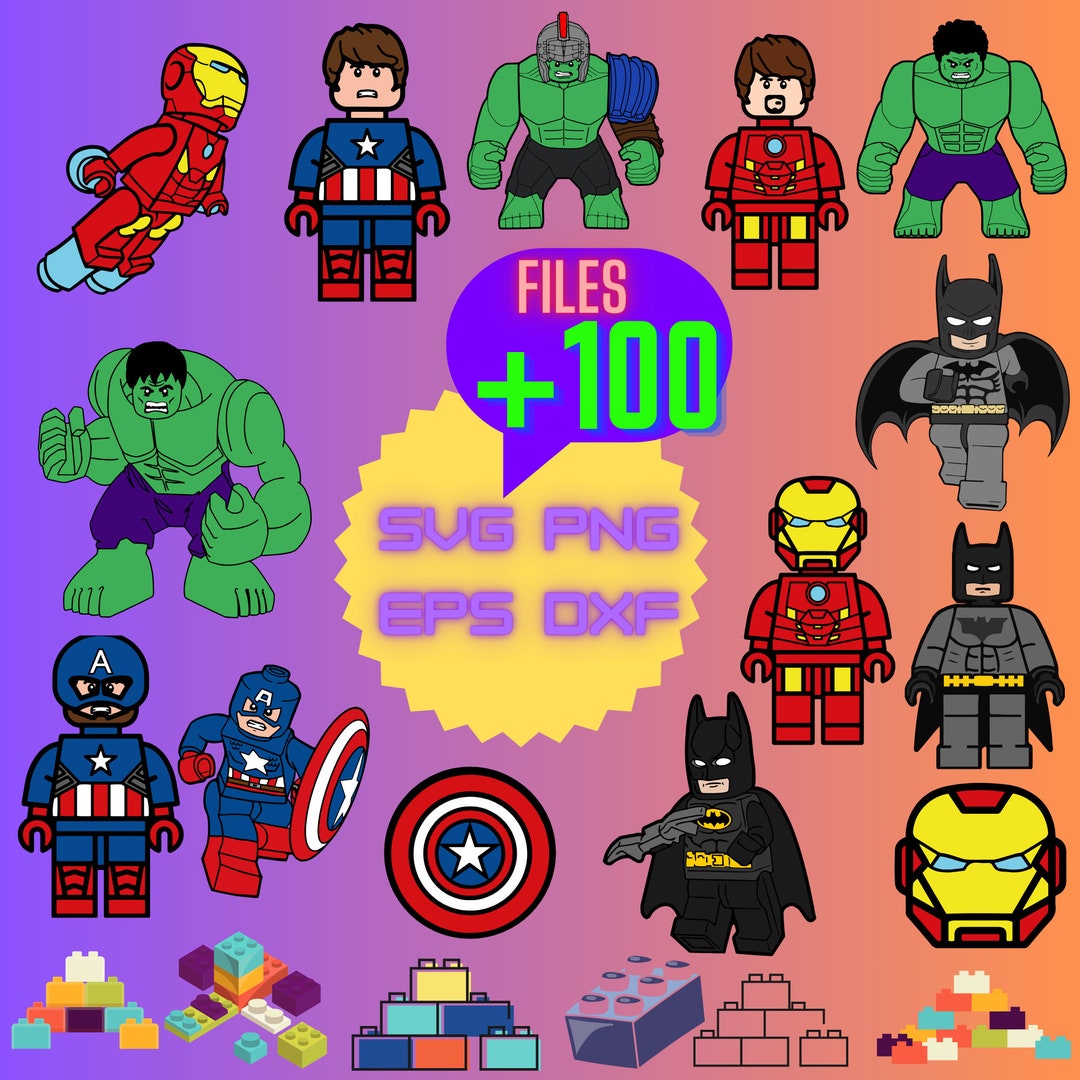 100fıles Brick Faces SVG PNG Design Bundle, Building Blocks Svg, Brick ...