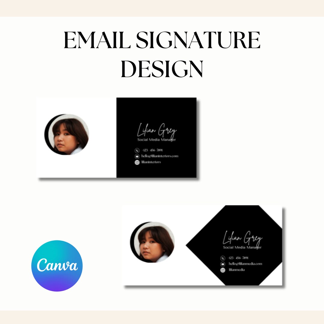 Email Signature Template| Email Signature Design for Work or Business ...