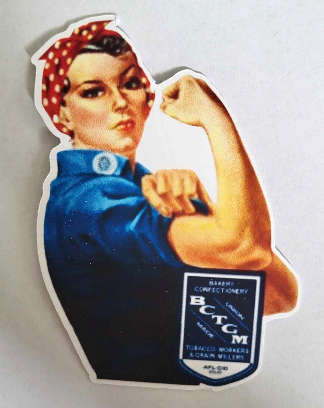 Rosie the Riveter Union Logo Sticker - Etsy