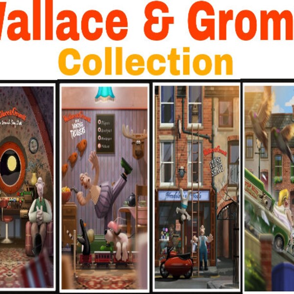 Wallace and Gromit Poster - Etsy UK