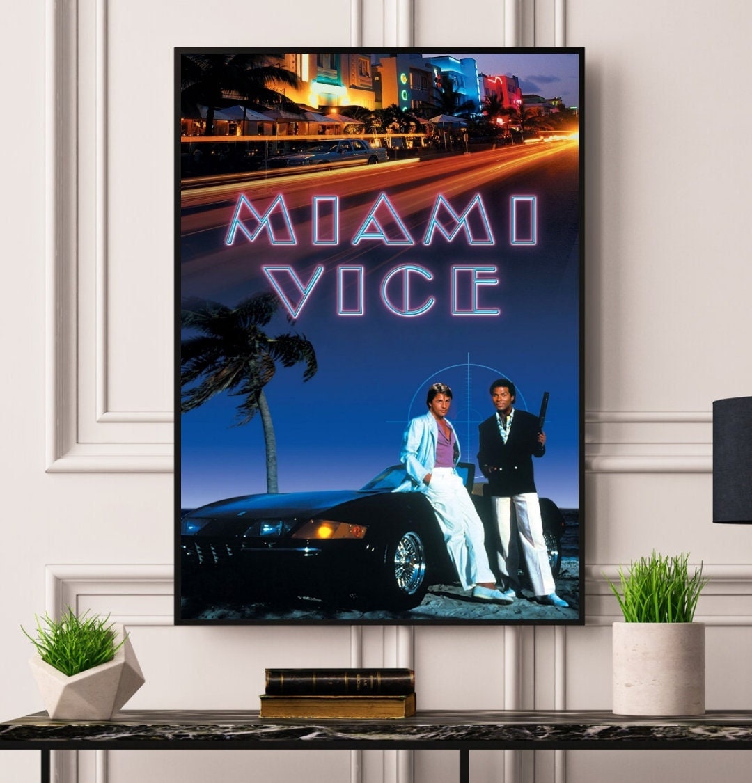Miami Vice Poster Framed/unframed A5 A4 A3 A2 A1 Poster Best Print ...