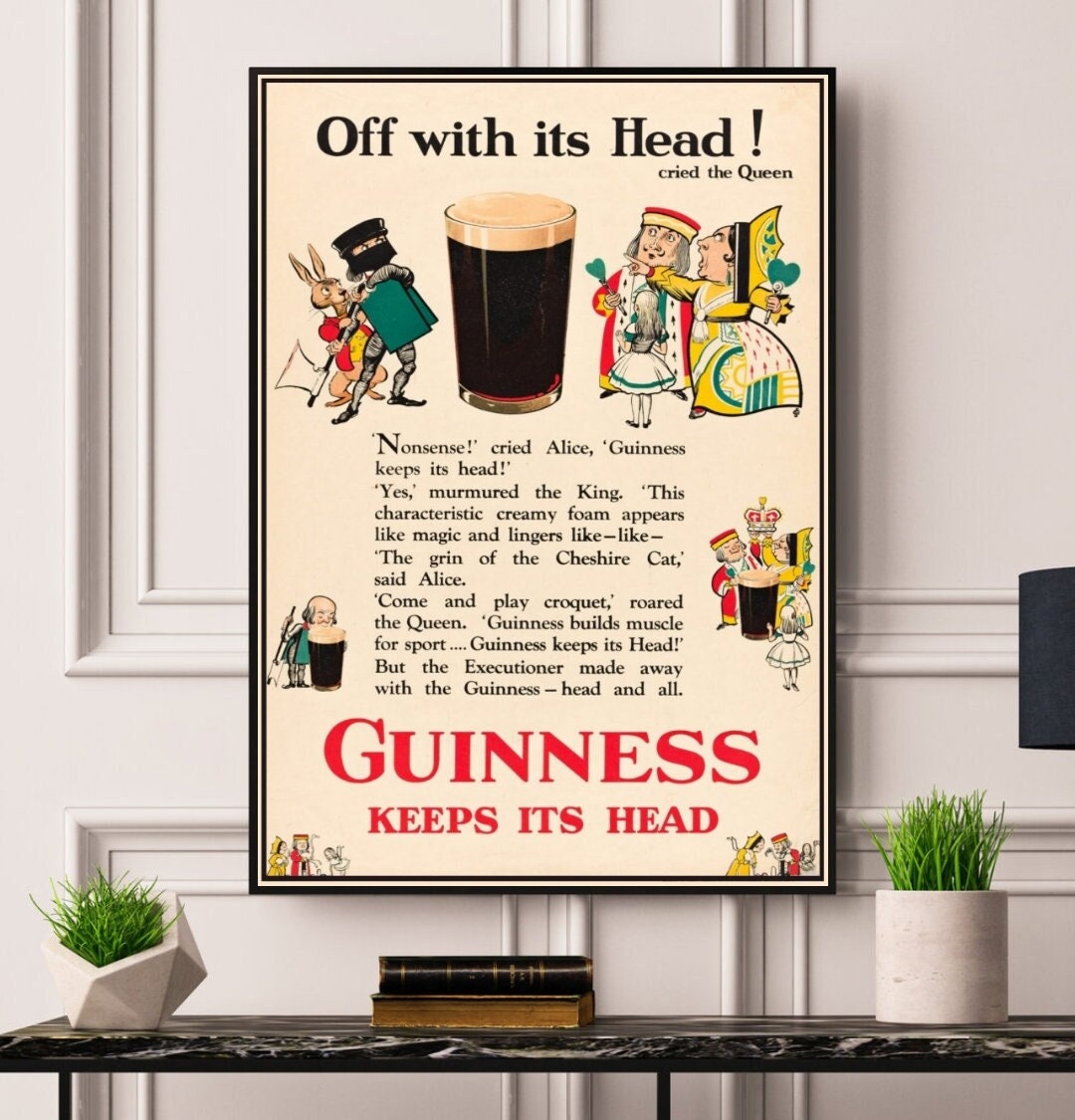 Guinness Keeps Its Head Poster Framed/unframed A5 A4 A3 A2 A1 - Etsy