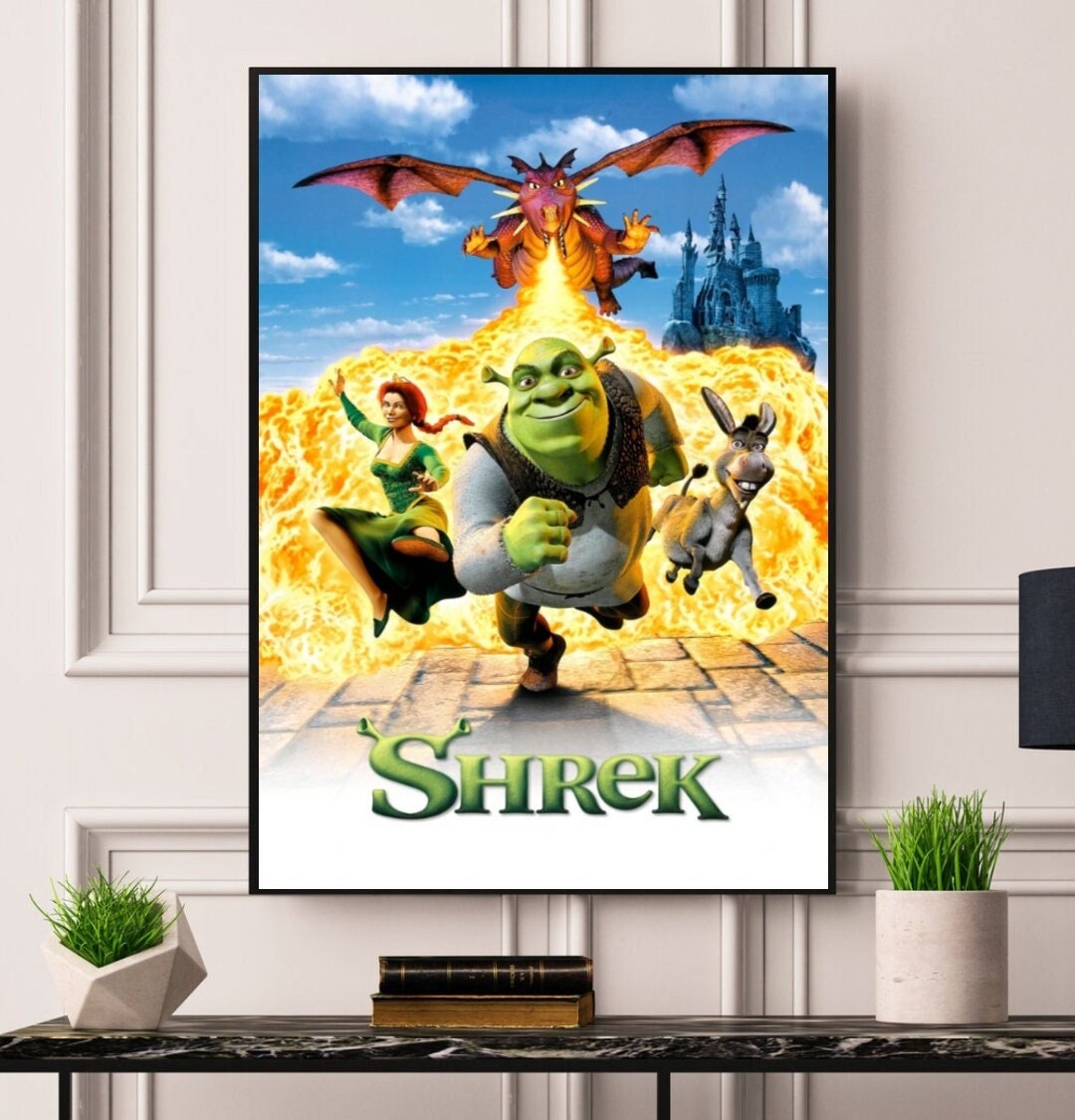 Shrek Version 2 Poster Framed/unframed A5 A4 A3 A2 A1 Poster Best Print ...