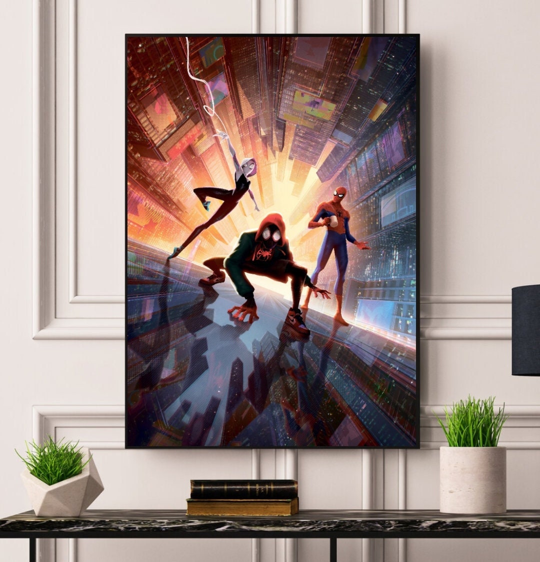 Spiderman the Spiderverse Framed/unframed A5 A4 A3 A2 A1 Poster Best ...