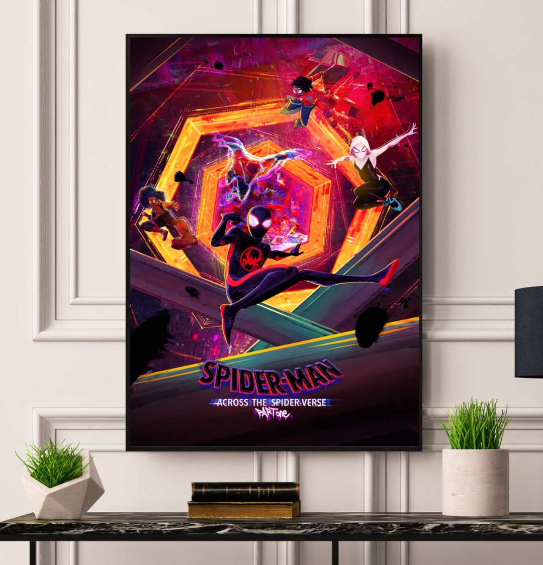 Spiderman Into the Spiderverse Framed/unframed A5 A4 A3 A2 A1 Poster ...