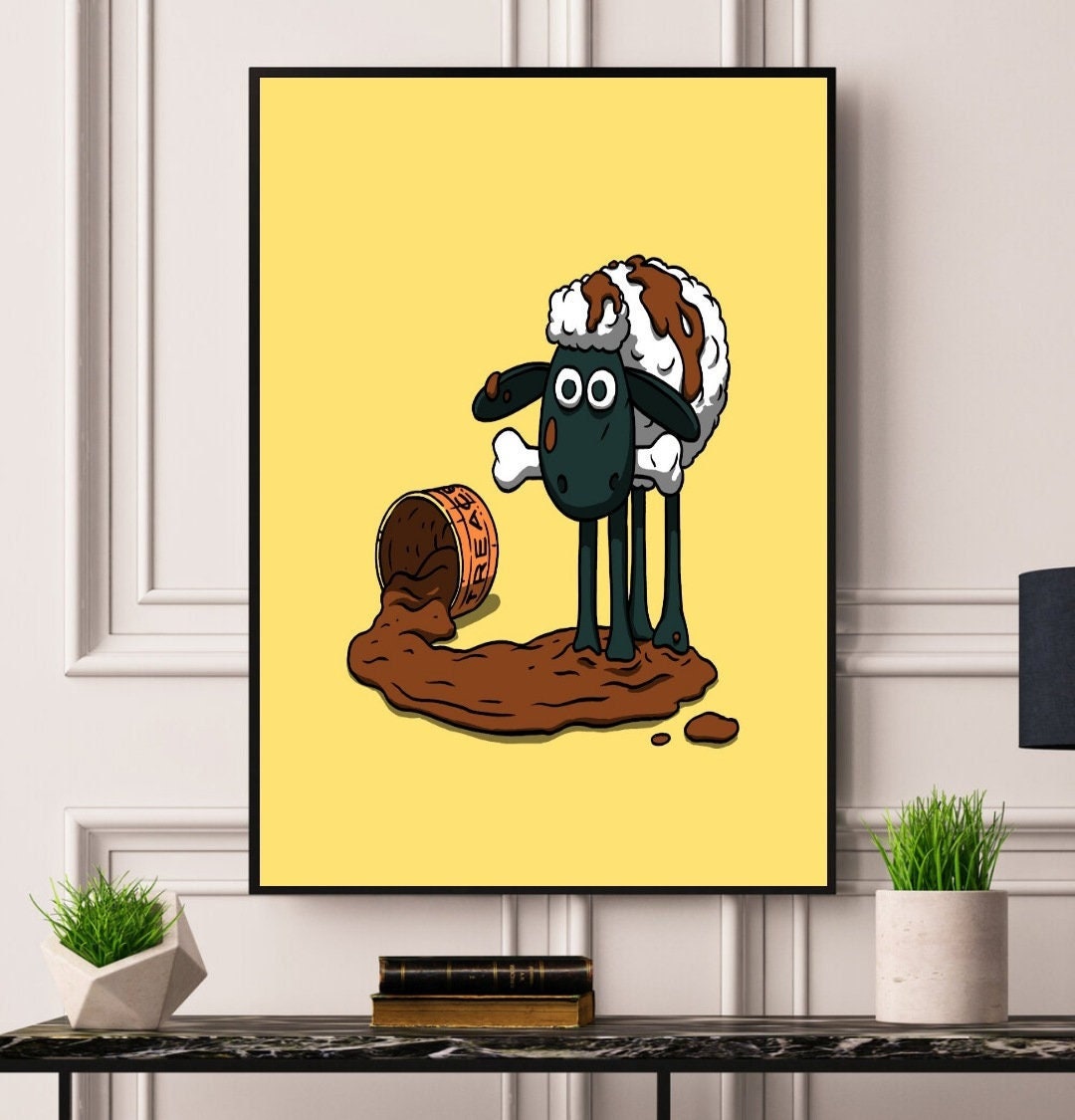 Wallace & Gromit a Close Shave Framed/unframed A5 A4 A3 A2 A1 Poster ...