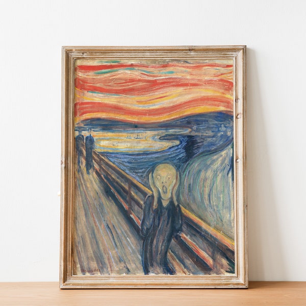 Munch the Scream Poster - Etsy