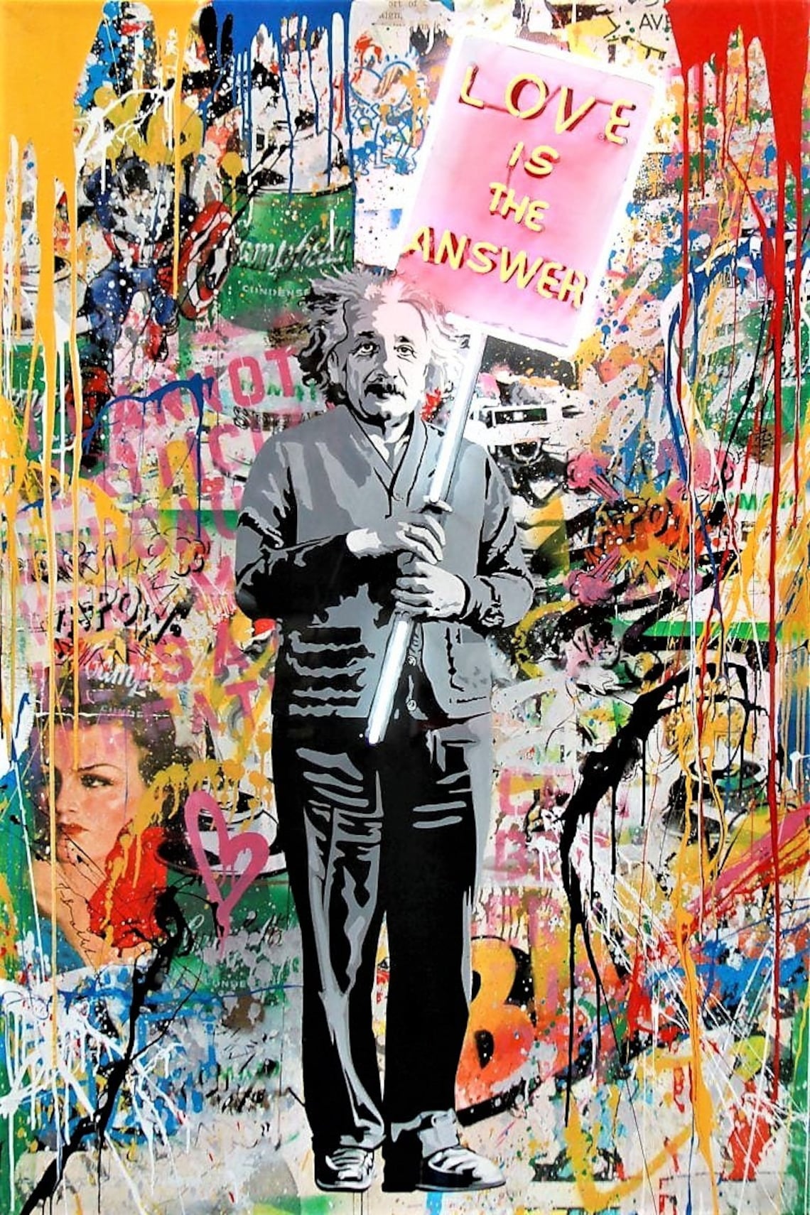 Einstein Graffiti, Einstein Graffiti Print, Einstein Graffiti Poster ...
