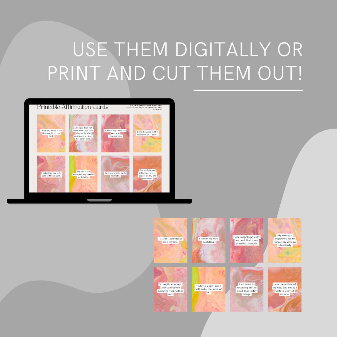 104 Printable Affirmation Cards | Affirmation Cards PDF | Instant ...