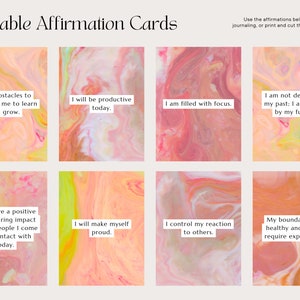 104 Printable Affirmation Cards | Affirmation Cards PDF | Instant ...