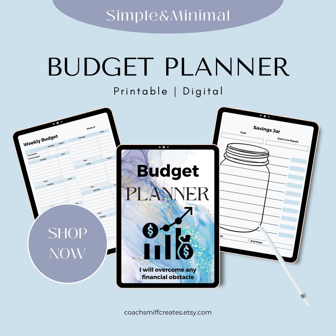 Printable Budget Planner 2024 - Financial Planning PDF - Etsy