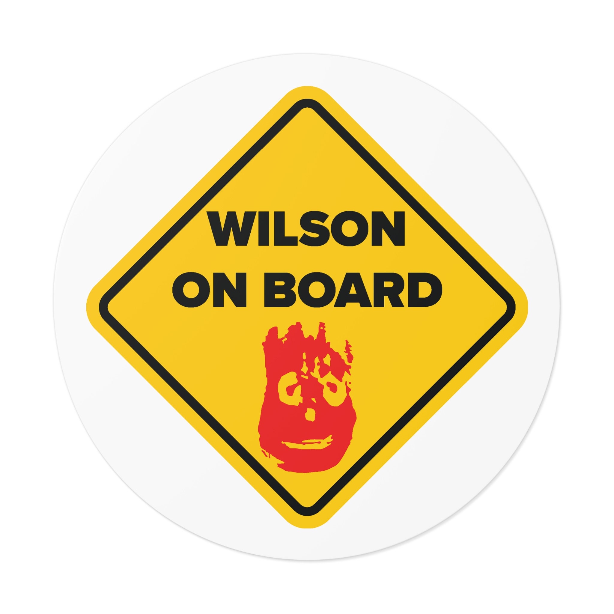 Wilson the Volleyball From Cast Away (vinyl Sticker) - Etsy