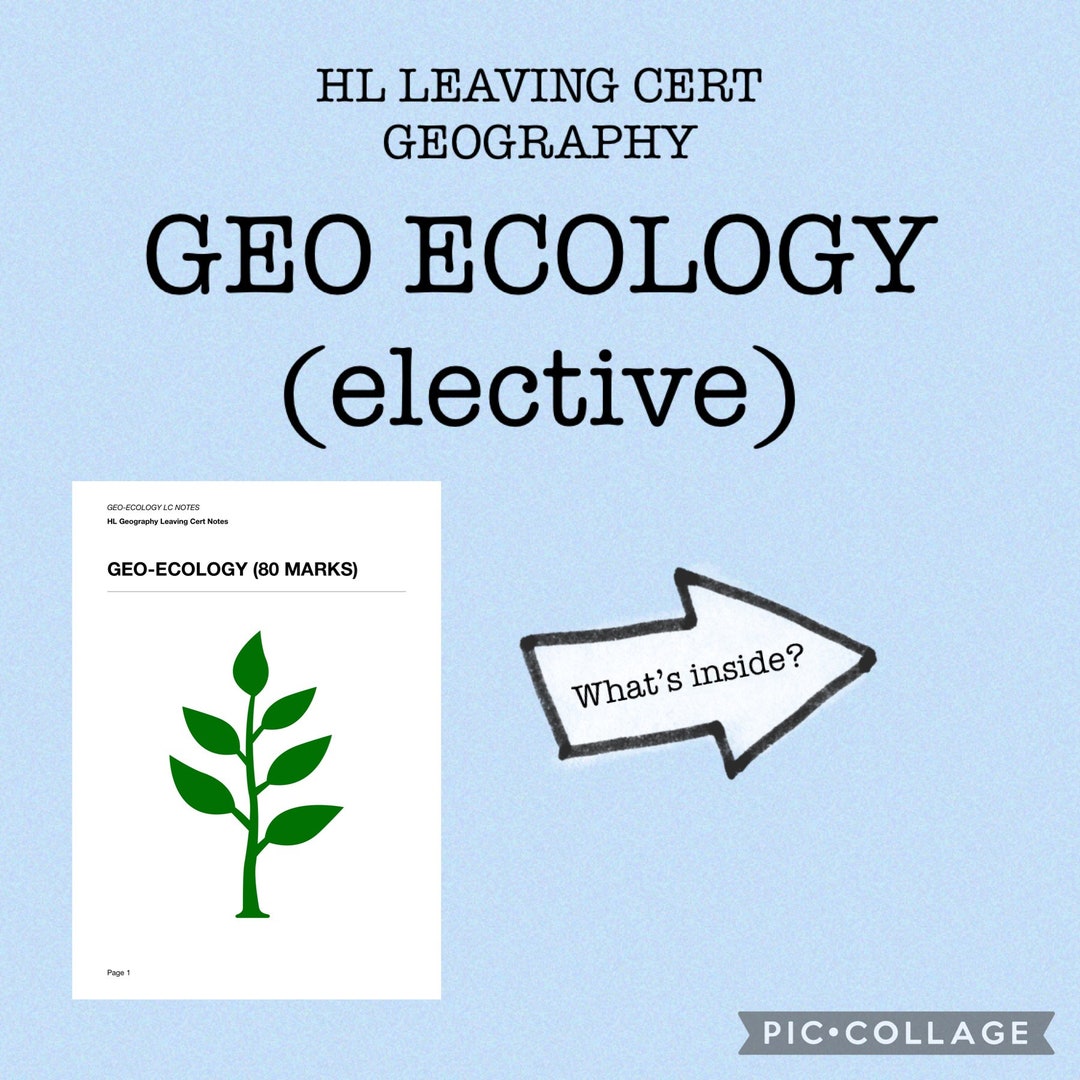 Leaving Cert Geography Higher Level Notes: GEO ECOLOGY - Etsy