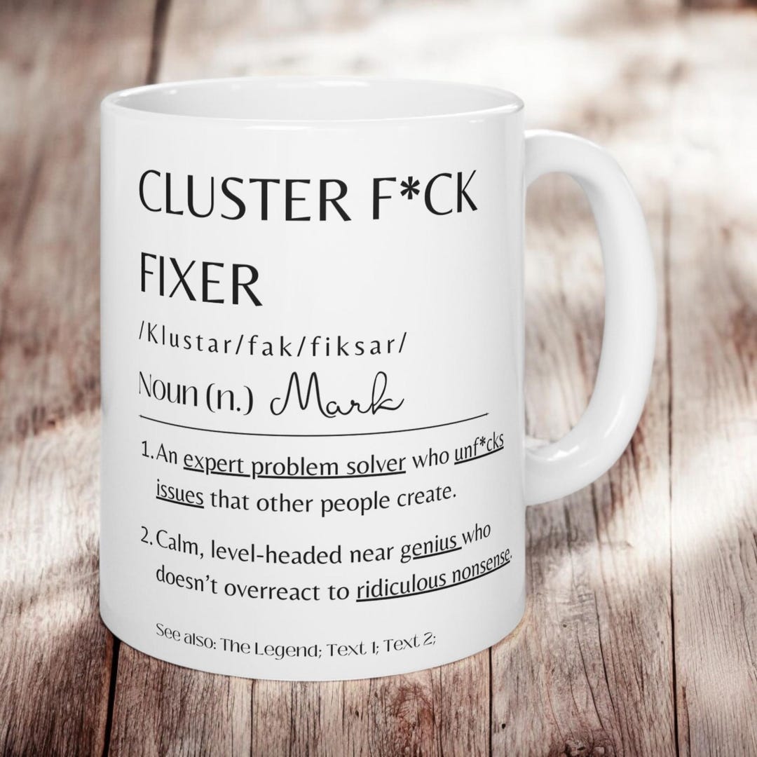 Funny Work Mug Problem Fixer Coffee Mug for Coworker Perfect Gift for ...