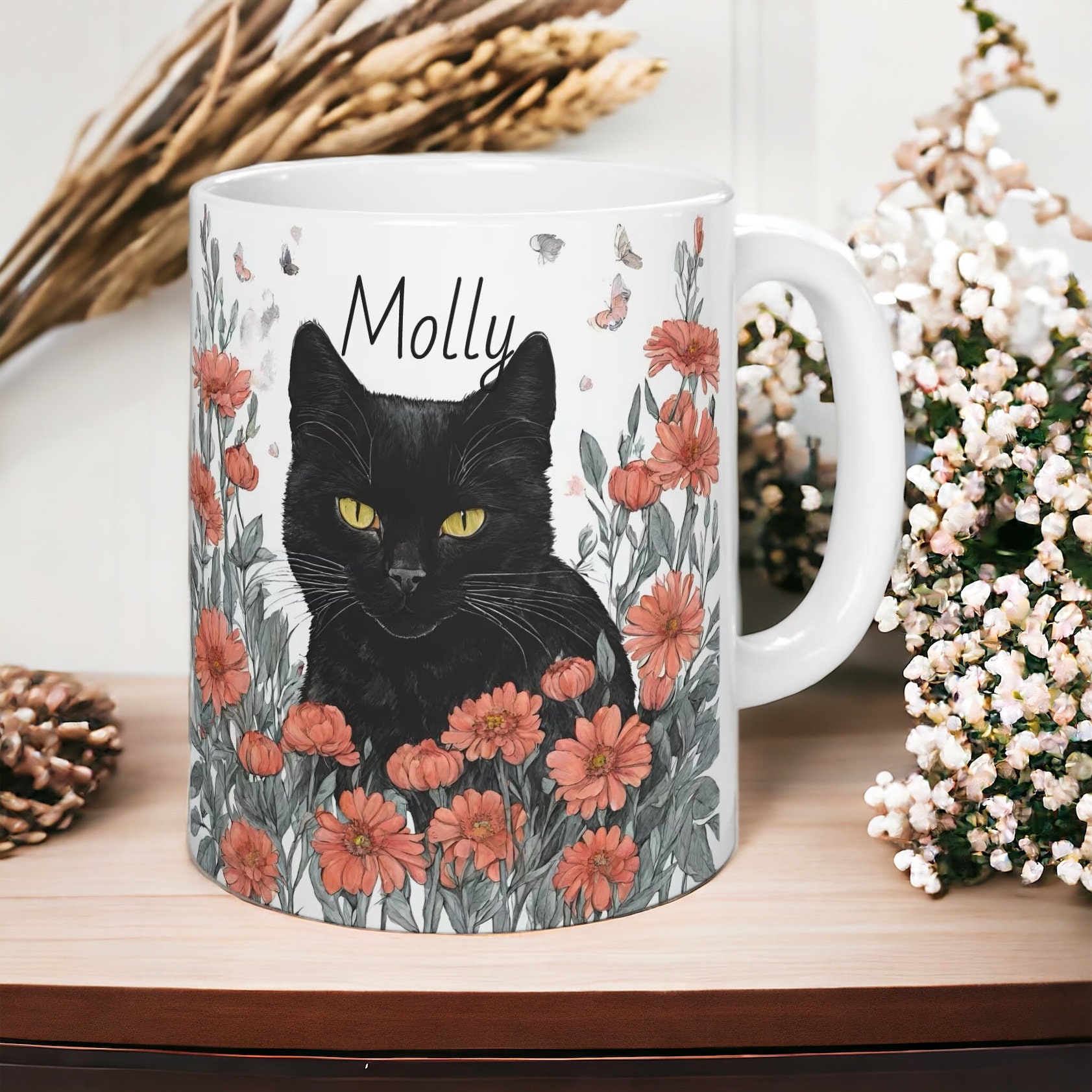 Personalized Mug , Mug With Name, Personalized Cat Mug, Personalized ...