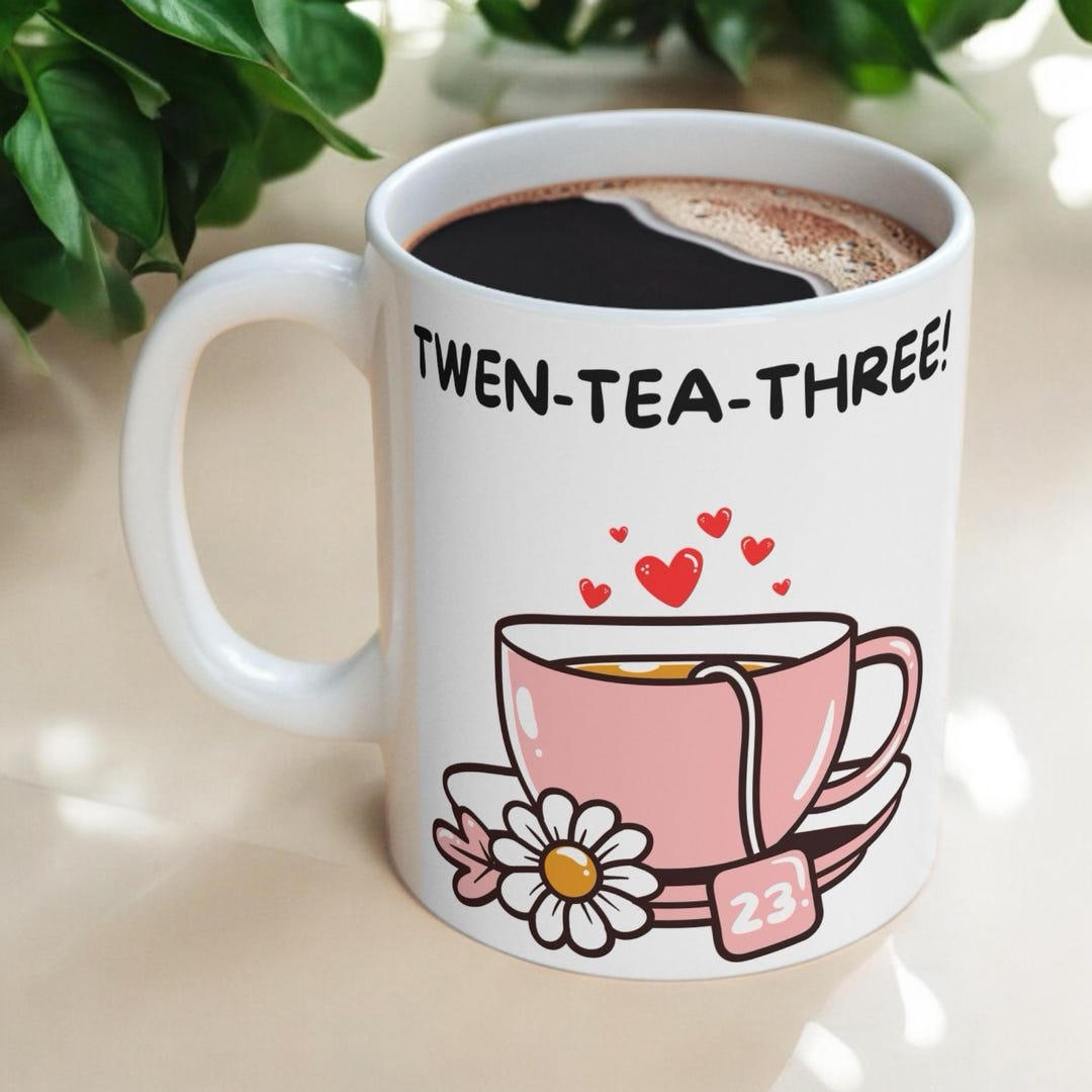 Twen-tea-three 23rd Birthday Mug Funny Tea Mug Gift Idea for 23 Year ...