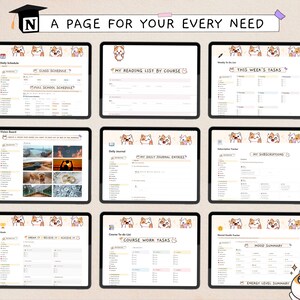 PLR Student Planner Notion Template PLR Notion University Template Notion Student Planner PLR ...