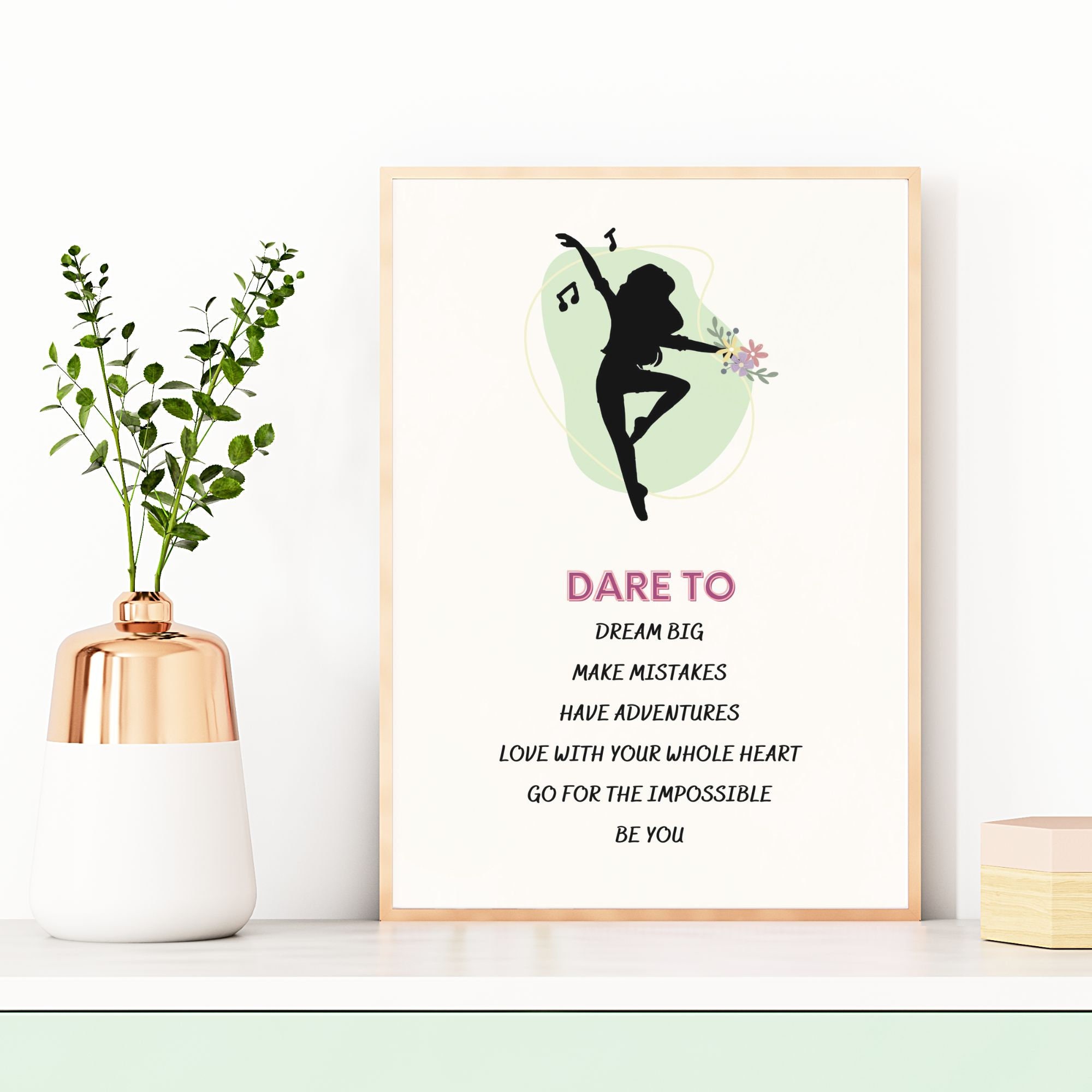 Dare to Be You Poster, Female Power, Female Empowerment, Teenage Girl ...