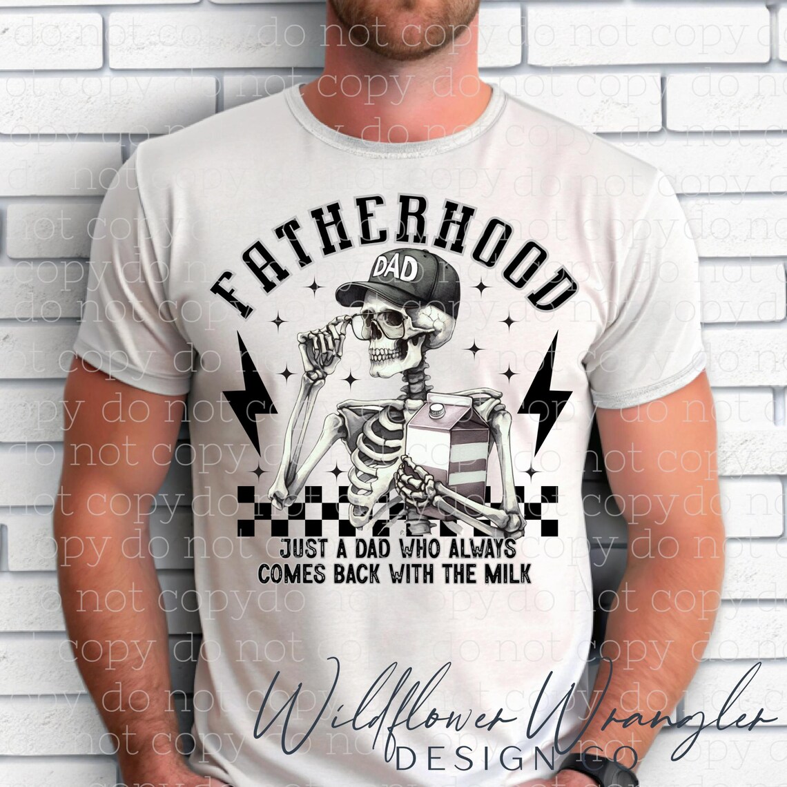 Funny Skeleton Dad PNG: Father's Day Milk Design (digital Download) - Etsy
