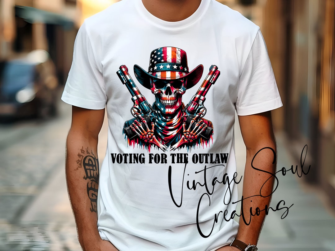 Trump Voting for the Outlaw PNG, Sublimation, UVDTF High Quality - Etsy
