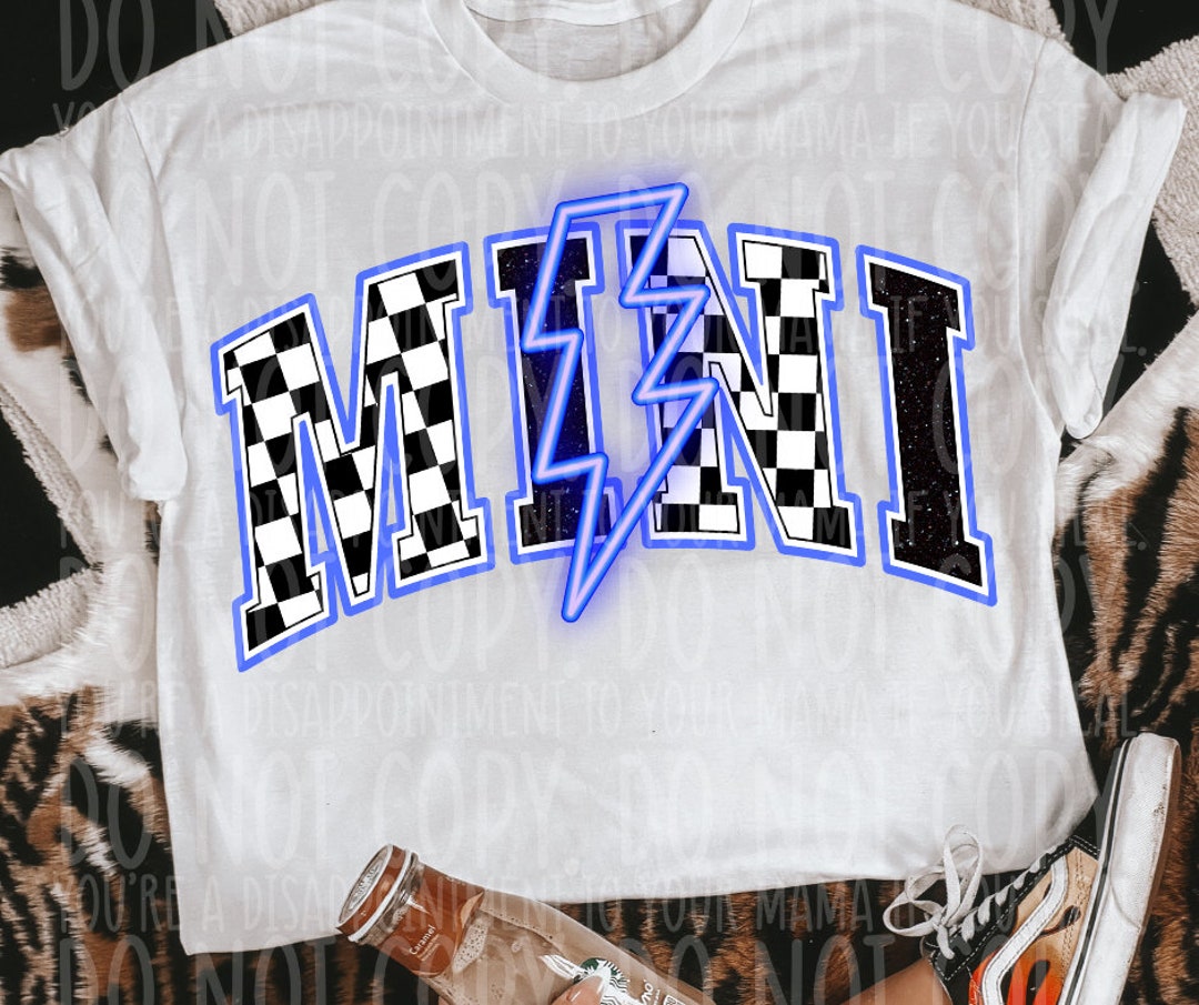 Blue MINI With Lightning PNG - Etsy
