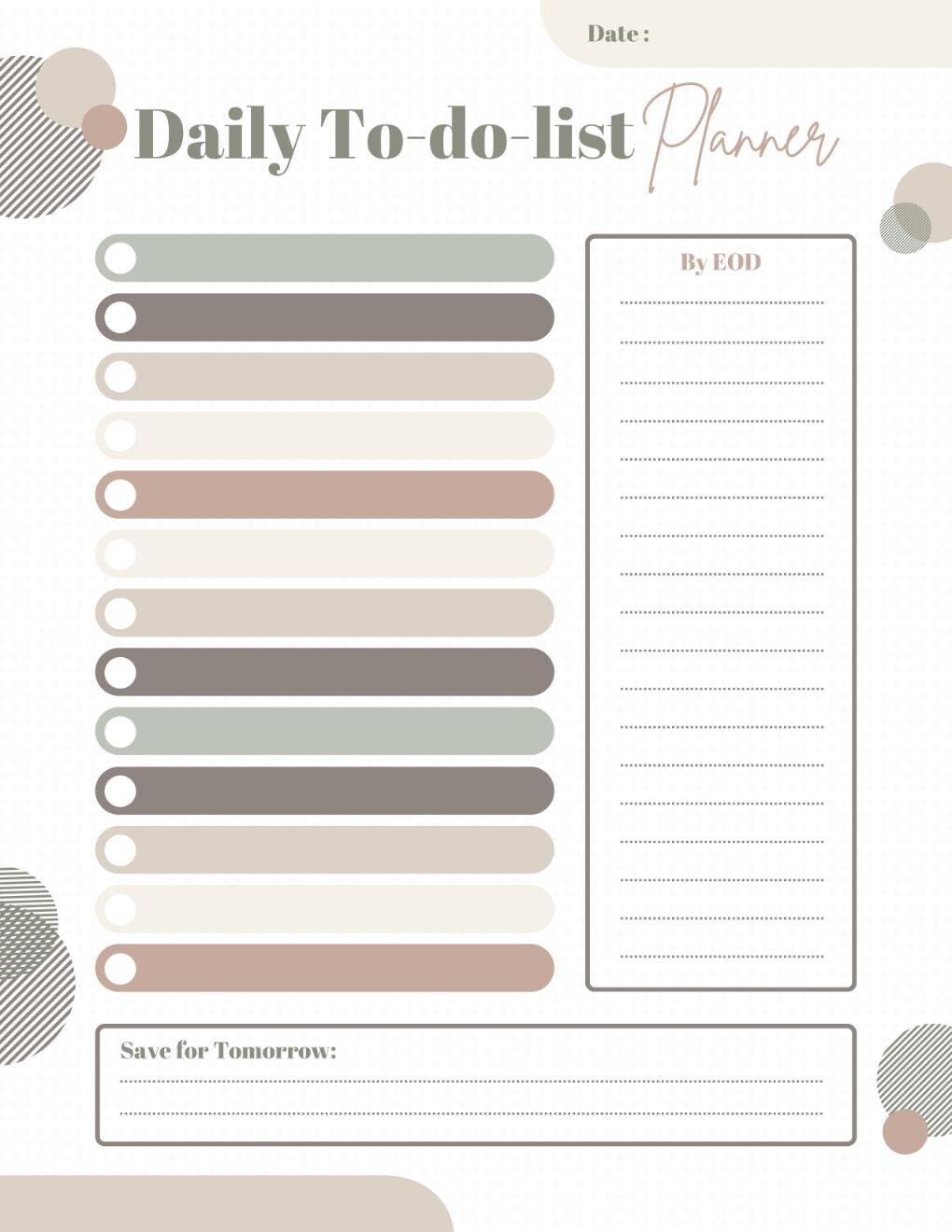 Daily To-do List - Etsy