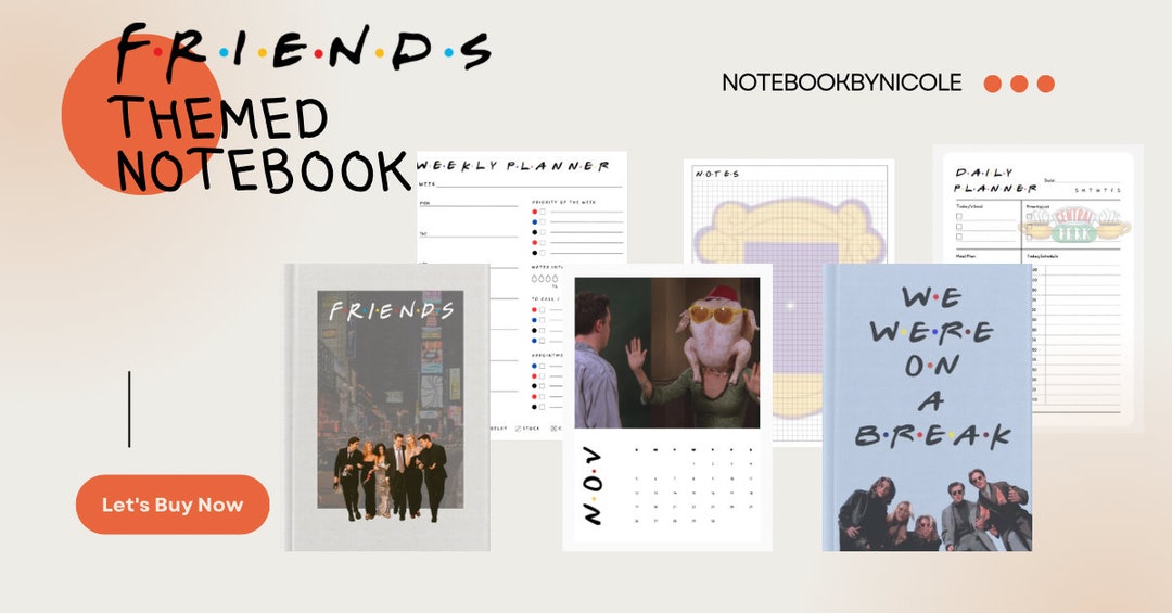 FRIENDS Themed 2023 Digital Planner, Calendar and Notebook - Etsy