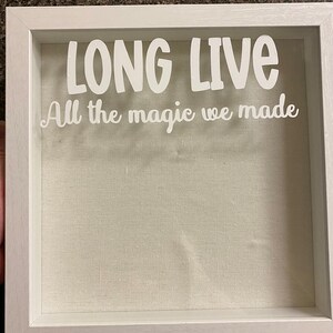 Taylor Swift Eras Tour Shadow Box Frame / Memories / Keepsake / Concert ...