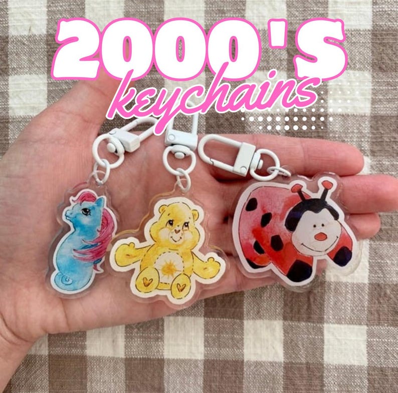 2000’s Nostalgic Keychains - Etsy