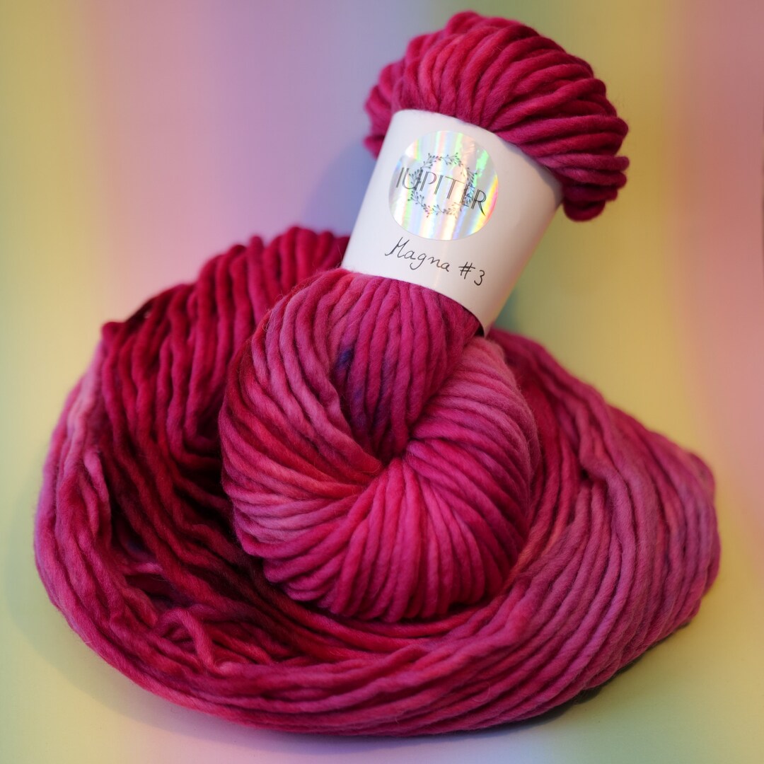 Wool Super Bulky Chunky Yarn Pink 200g 80 M Magna 3 - Etsy