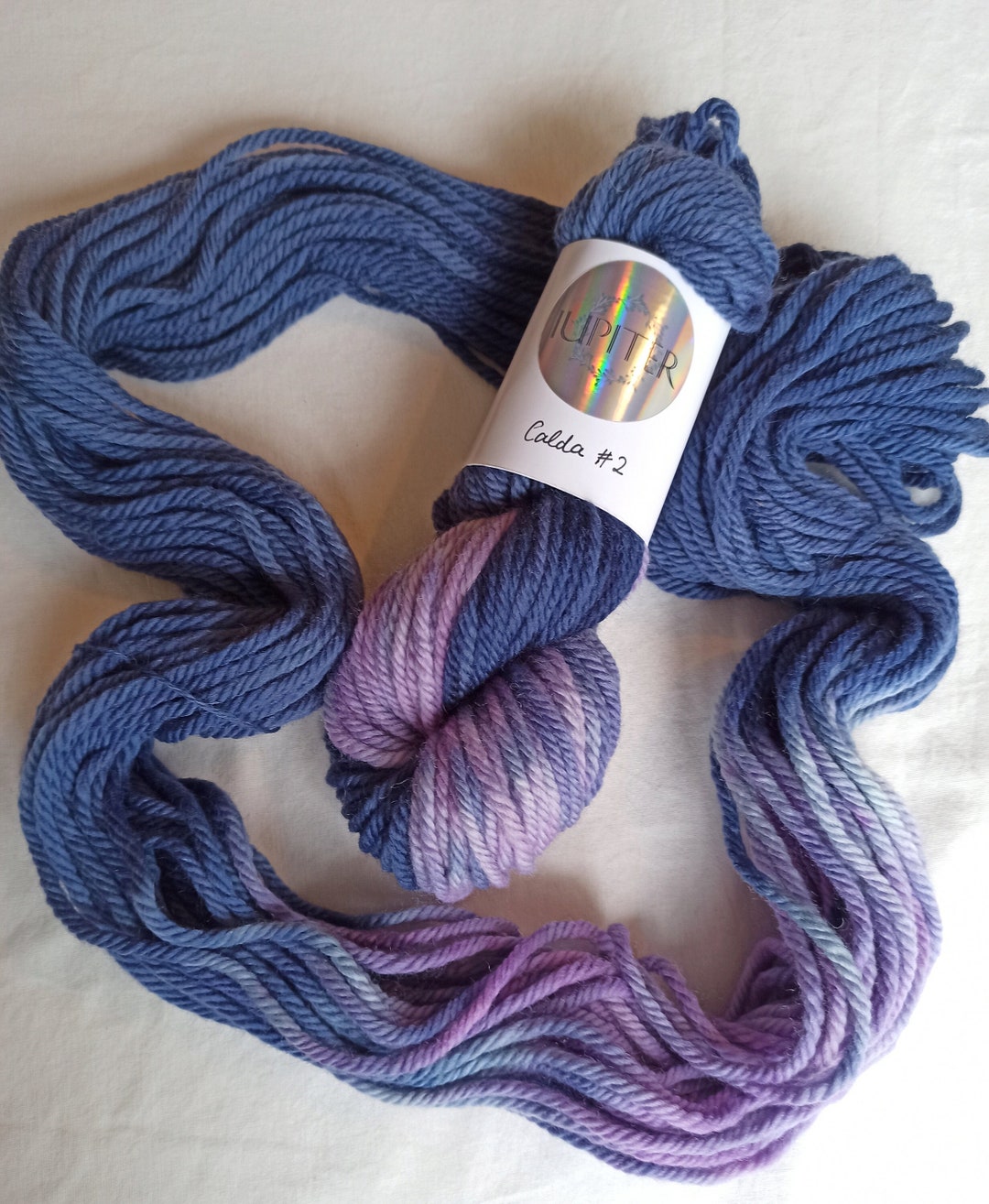 Wool Bulky Chunky Yarn Blue Purple Lilac 100g 62 M Calda 2 - Etsy