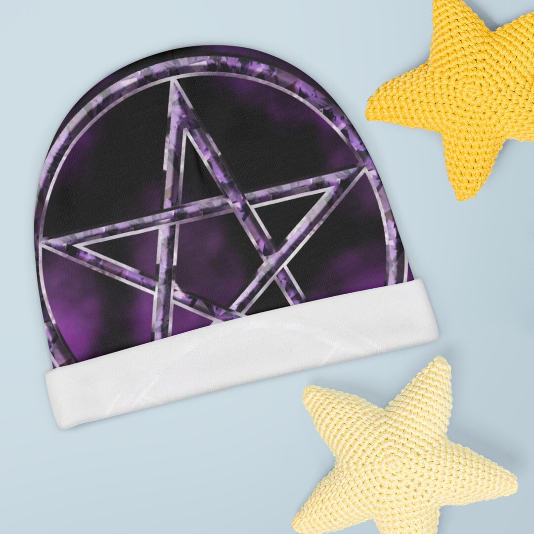 Purple Pentagram Samhain Baby Beanie (AOP) - Etsy